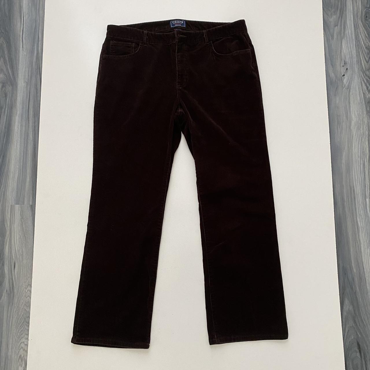Chaps Denim brown corduroy pants -very trendy and... - Depop
