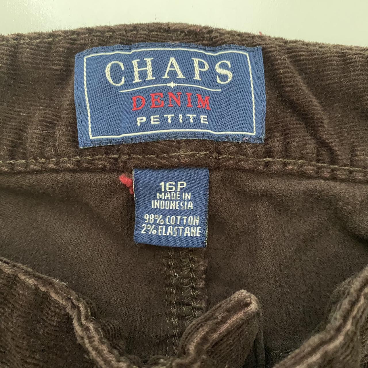 Chaps Denim brown corduroy pants -very trendy and... - Depop