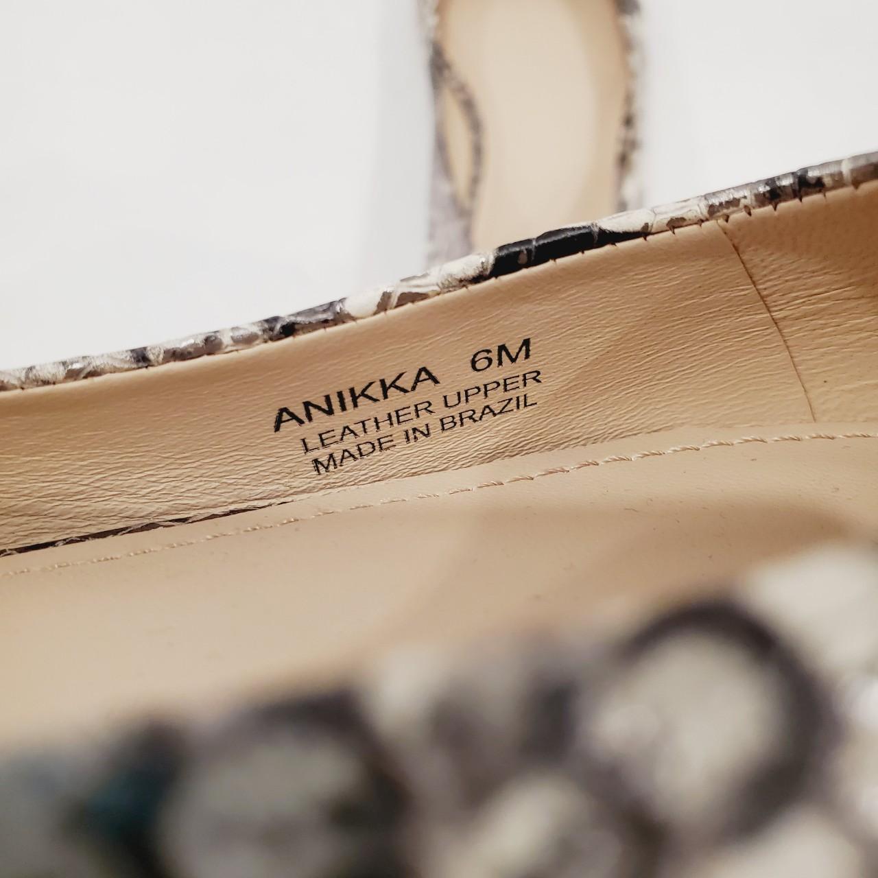 NEW BOTKIER Annika Metallic Snake Gray Pointed Toe... - Depop