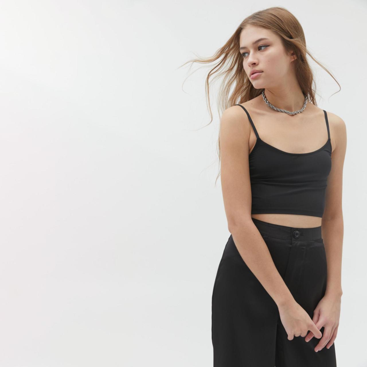 2 x Urban Outfitters Micro Fusion Low-Back Bra Cami... - Depop