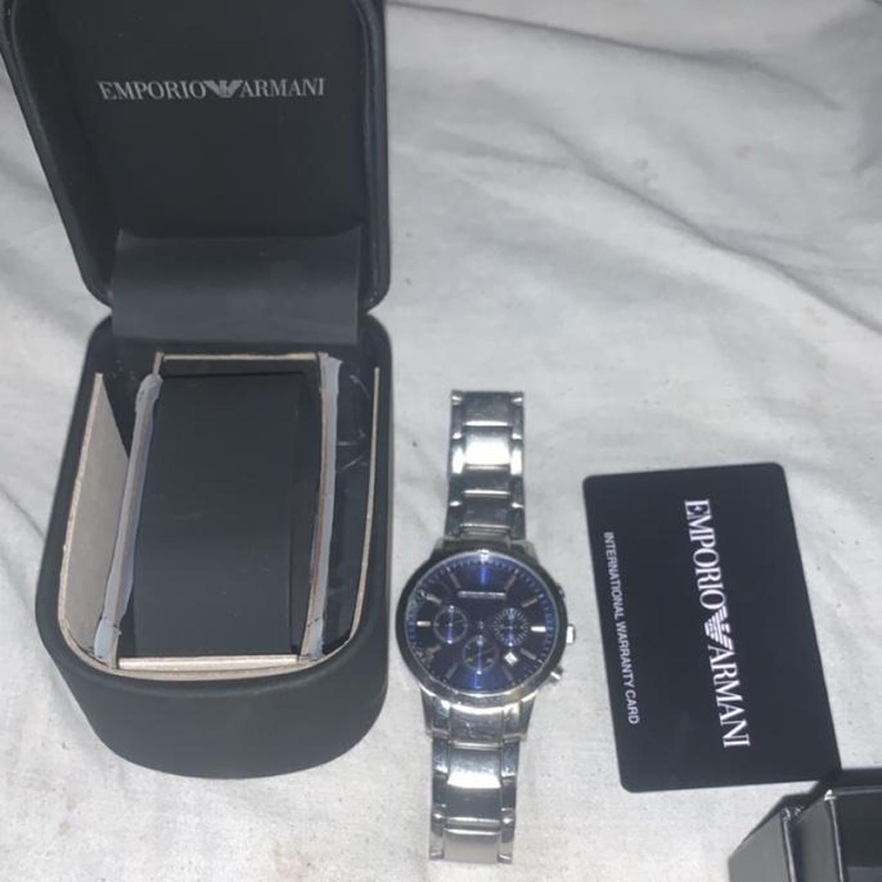 Emporio Armani wristwatch, 7/10 scratches on the... - Depop