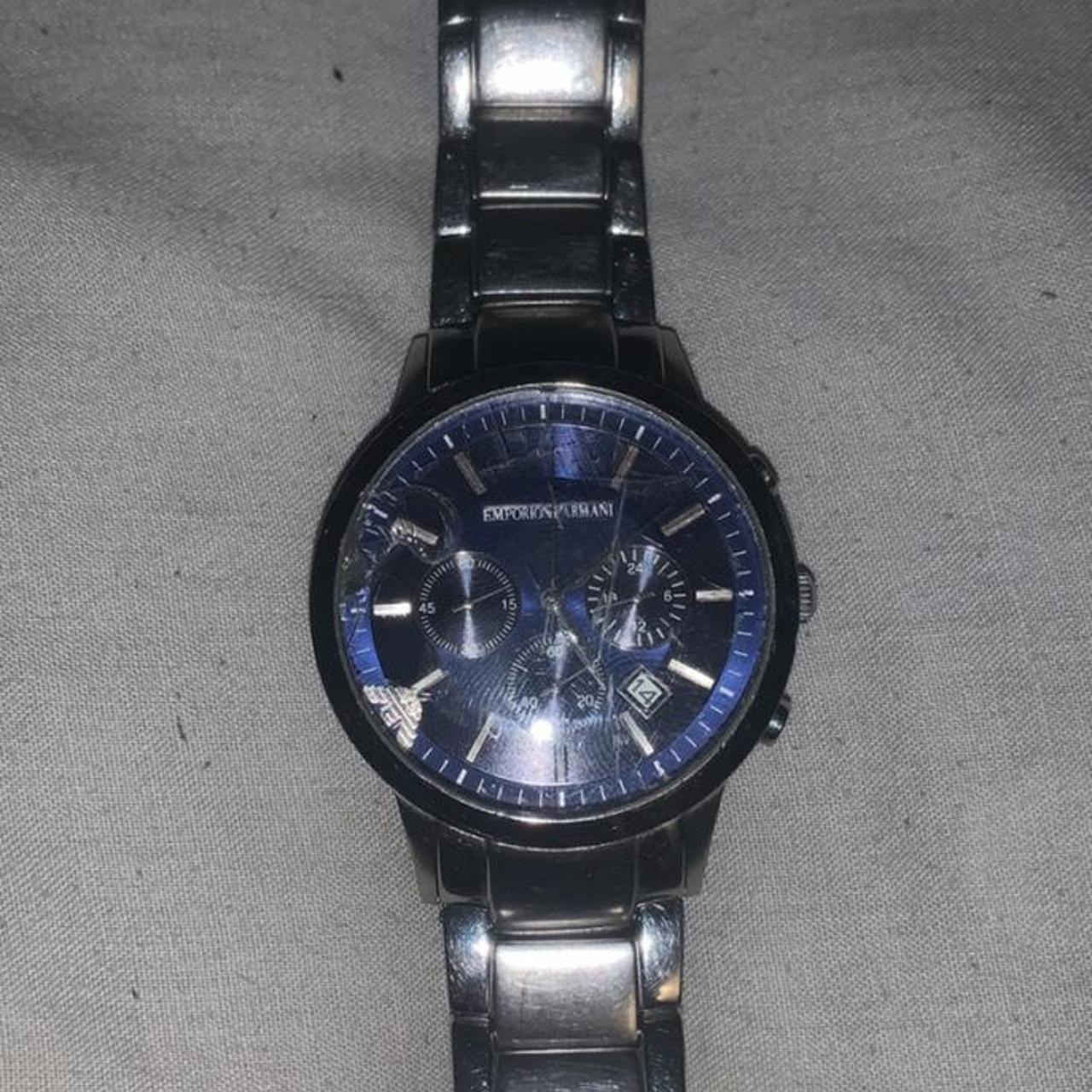 Emporio Armani wristwatch, 7/10 scratches on the... - Depop