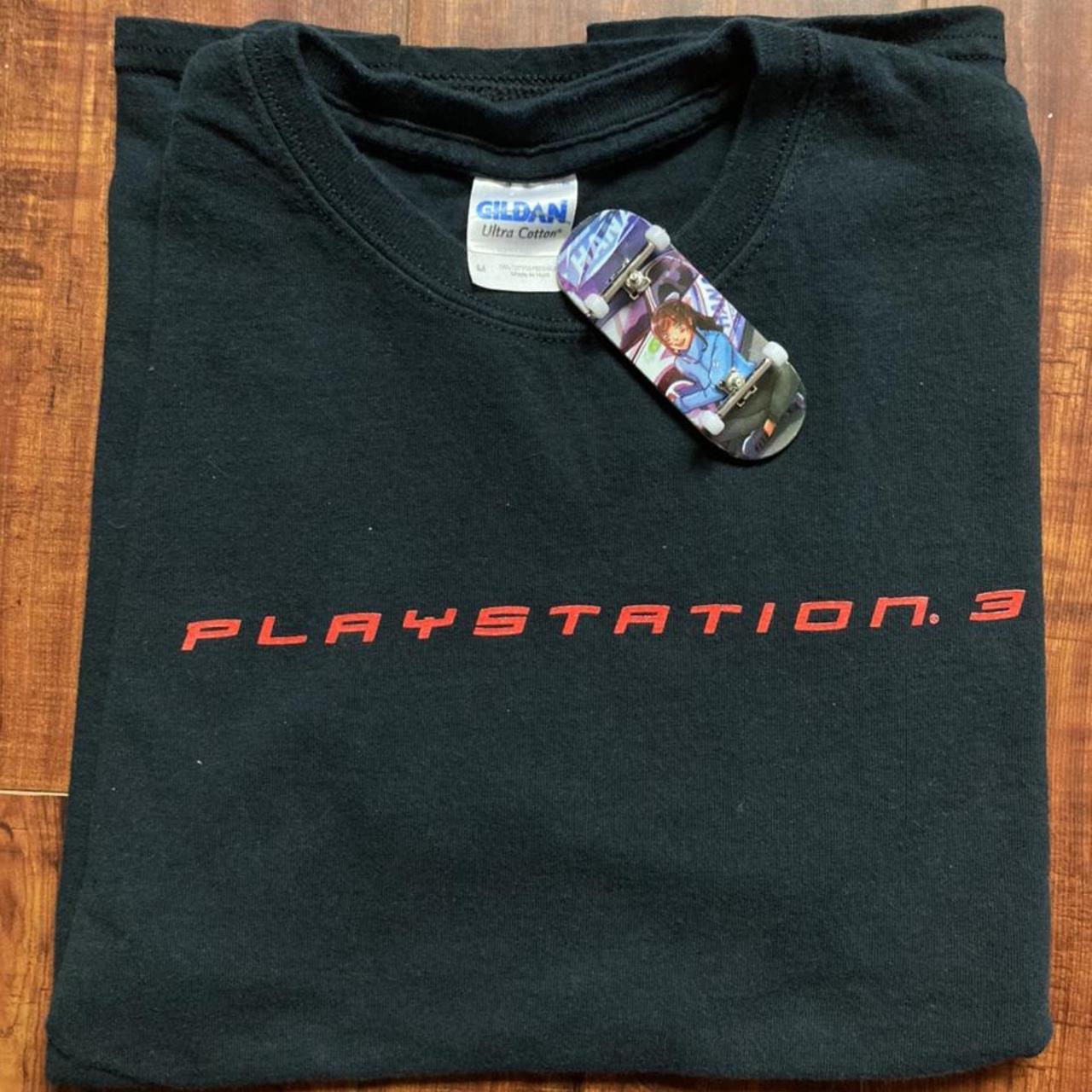 thrifted PlayStation3 PS3 promo t shirt in black... - Depop