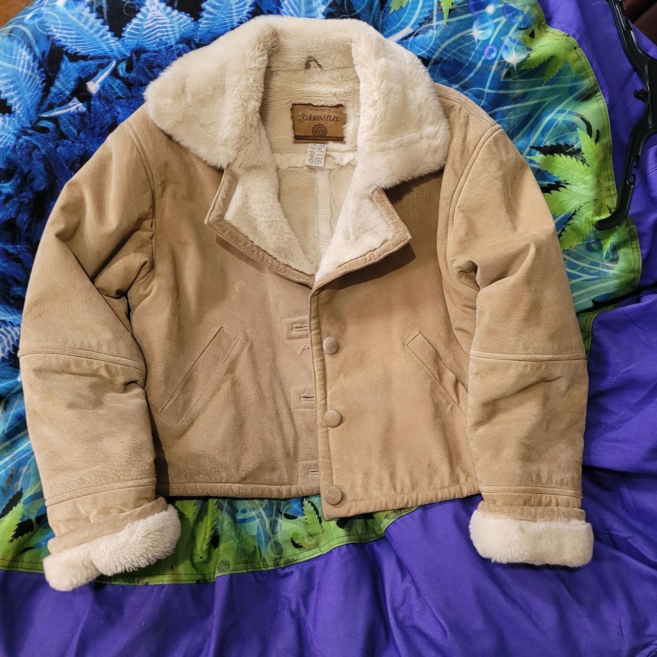 Genuine suede/100% leather fuzzy jacket! SUPER WARM.... - Depop