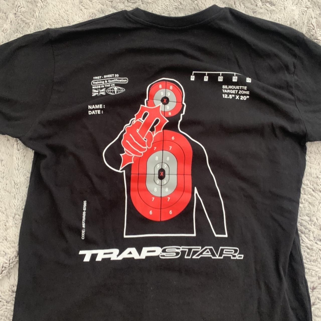 Trapstar Men's Black and Red T-shirt | Depop