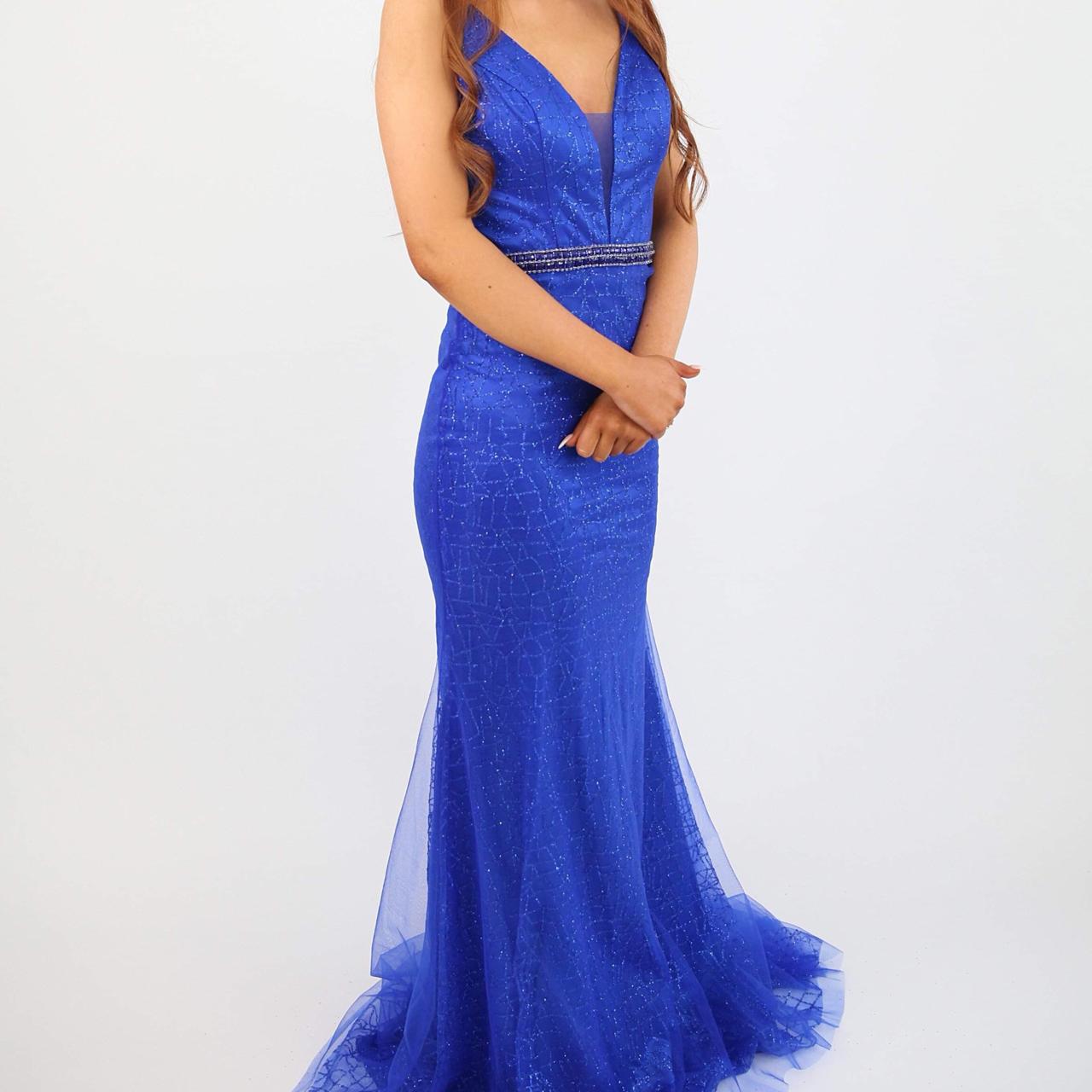 Rosie’s Closet royal blue formal dress. Size 6... - Depop