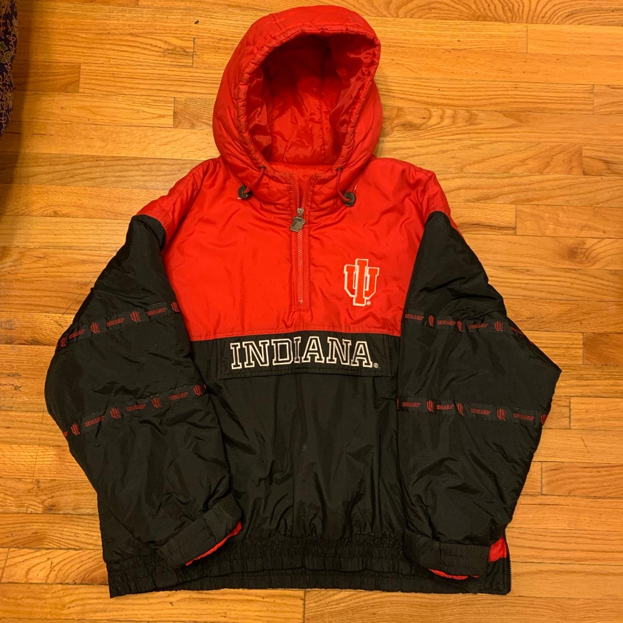 XL vintage Indiana university puffer jacket coat... - Depop
