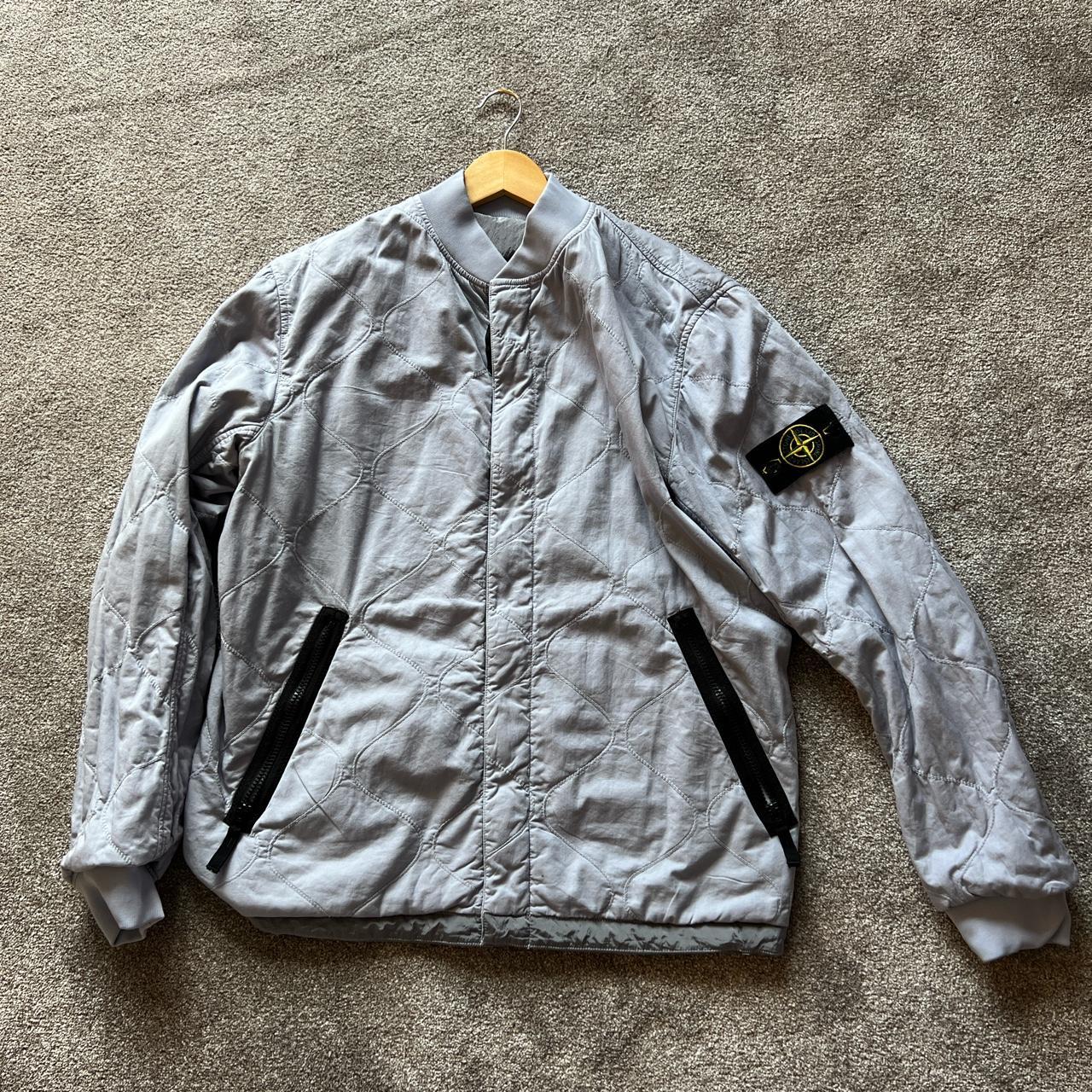 Stone Island Men's Silver Jacket | Depop