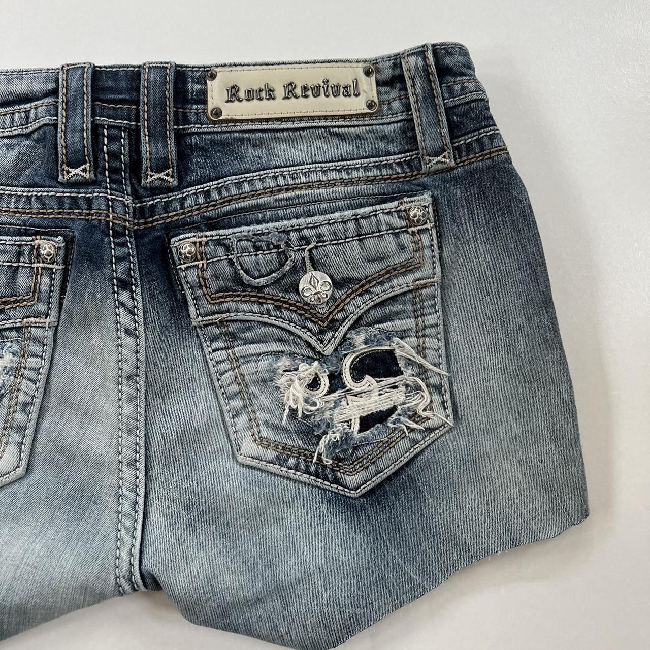 Rock revival shorts Rock Revival cut off raw hem... - Depop