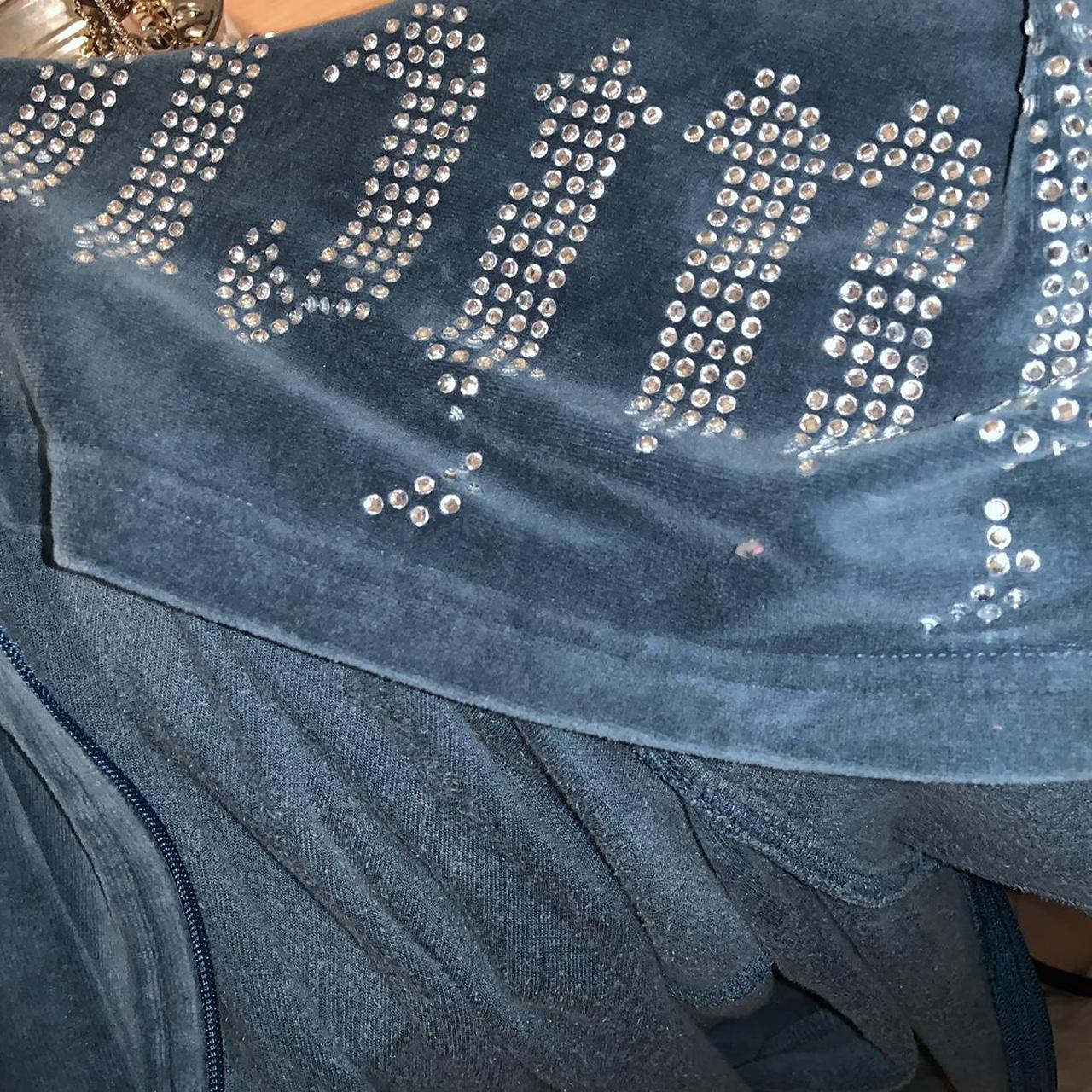 Juicy Couture Blue Bling Tracksuit Women’s Size... - Depop