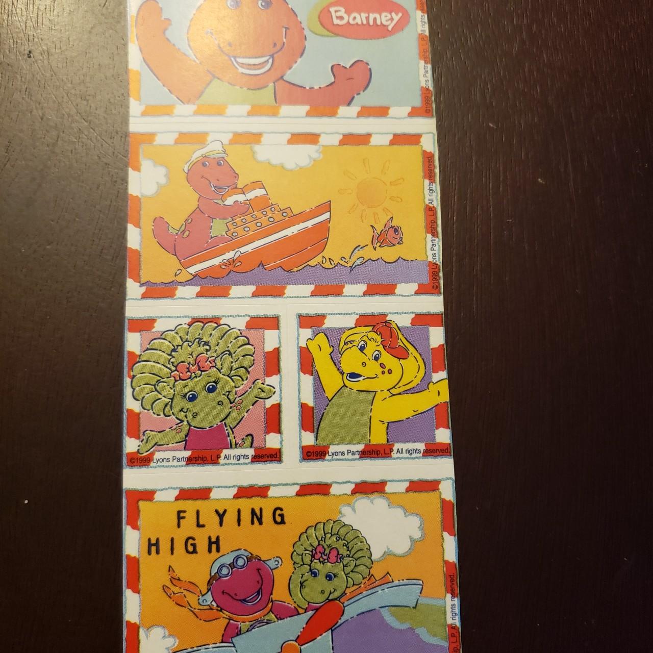 Barney cute stickers half... - Depop