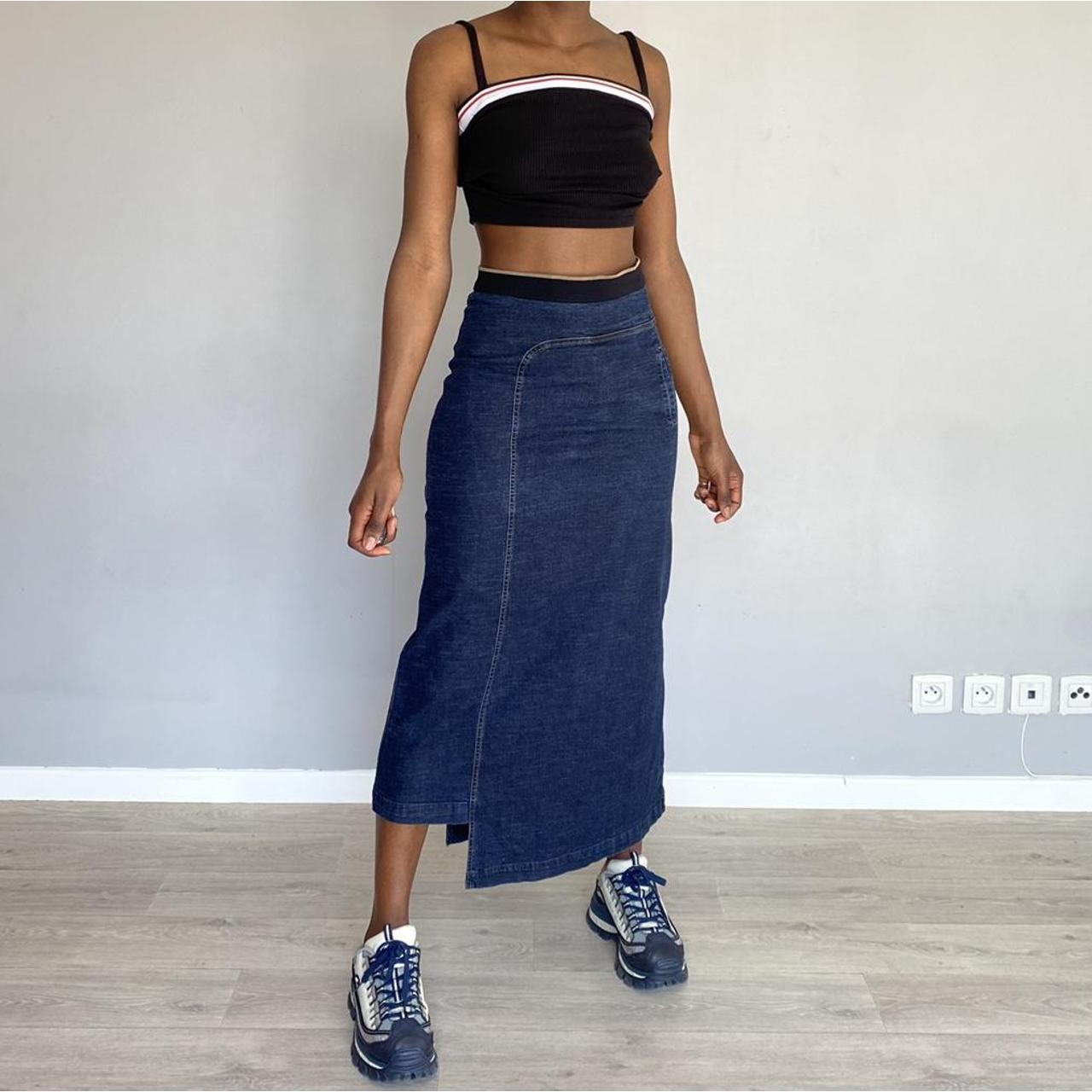 👽 Cute asymmetric maxi skirt by Cop Copine Paris. In... - Depop