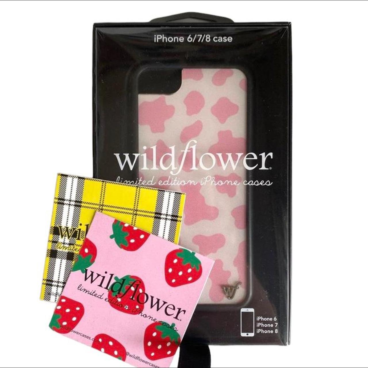 Limited Edition Wildflower Pink Cow Print Phone Case... - Depop