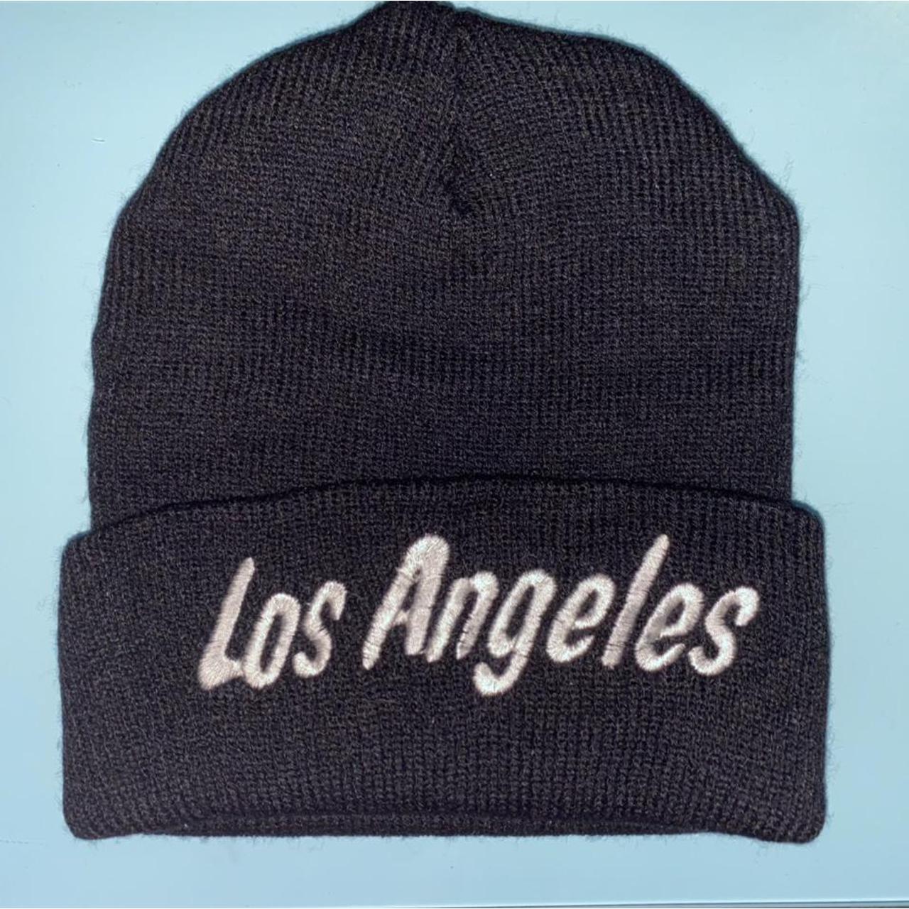 Black Los Angeles Beanie One Size 2 for £27 on... - Depop