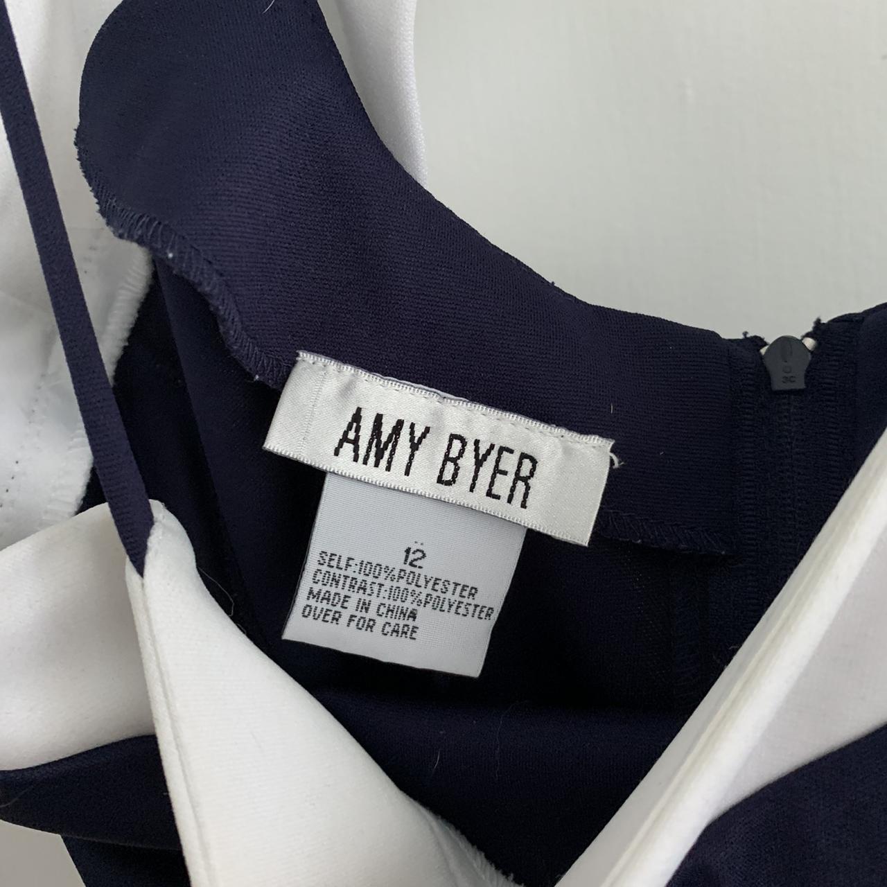 nautical, sailor type dress. White ribbons to tie in... - Depop