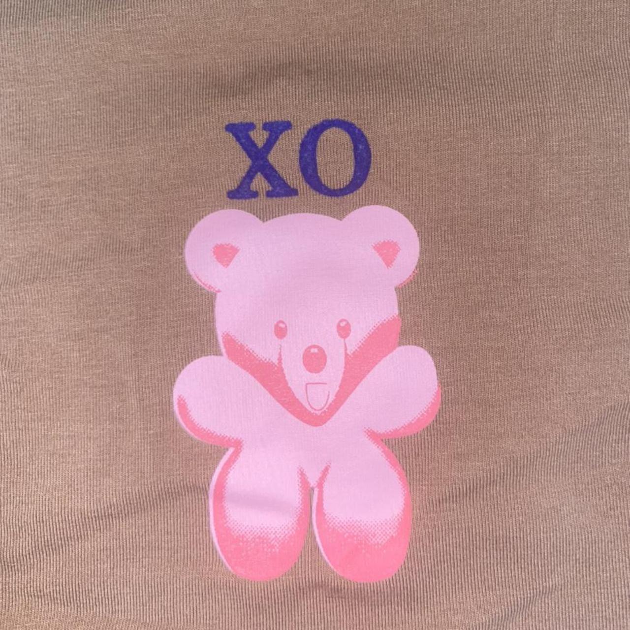 Xo Pink Teddy Bear baby T-shirt 🤎💖🐻 This shirt is... - Depop