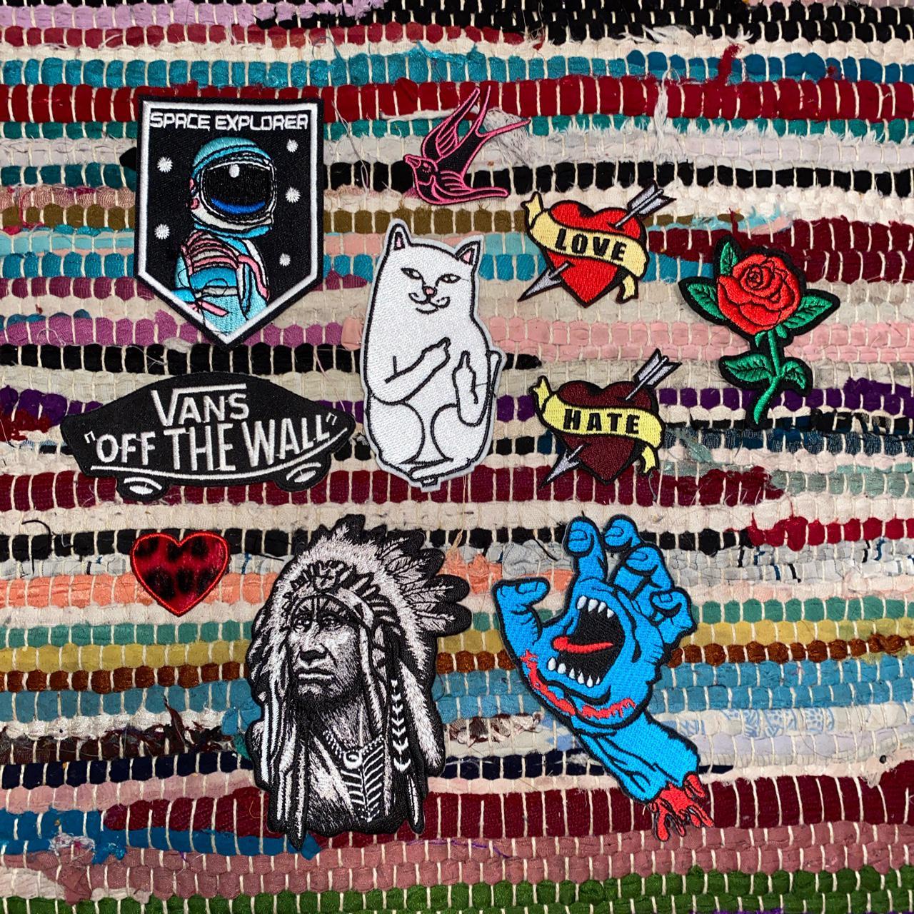 iron on patch bundle! Never used super cute... - Depop