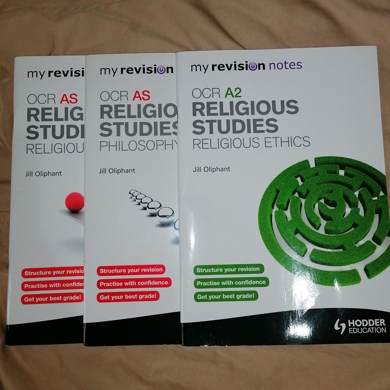 OCR A-LEVEL RE STUDY BOOKS - set of 3 books - £10... - Depop