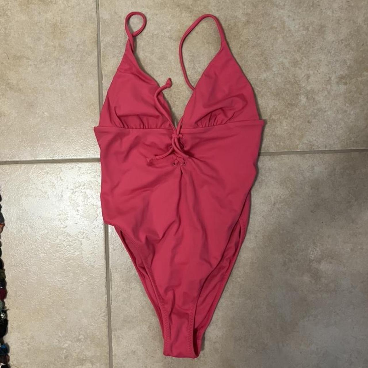 LA Hearts pink one piece from pacsun Only worn... - Depop