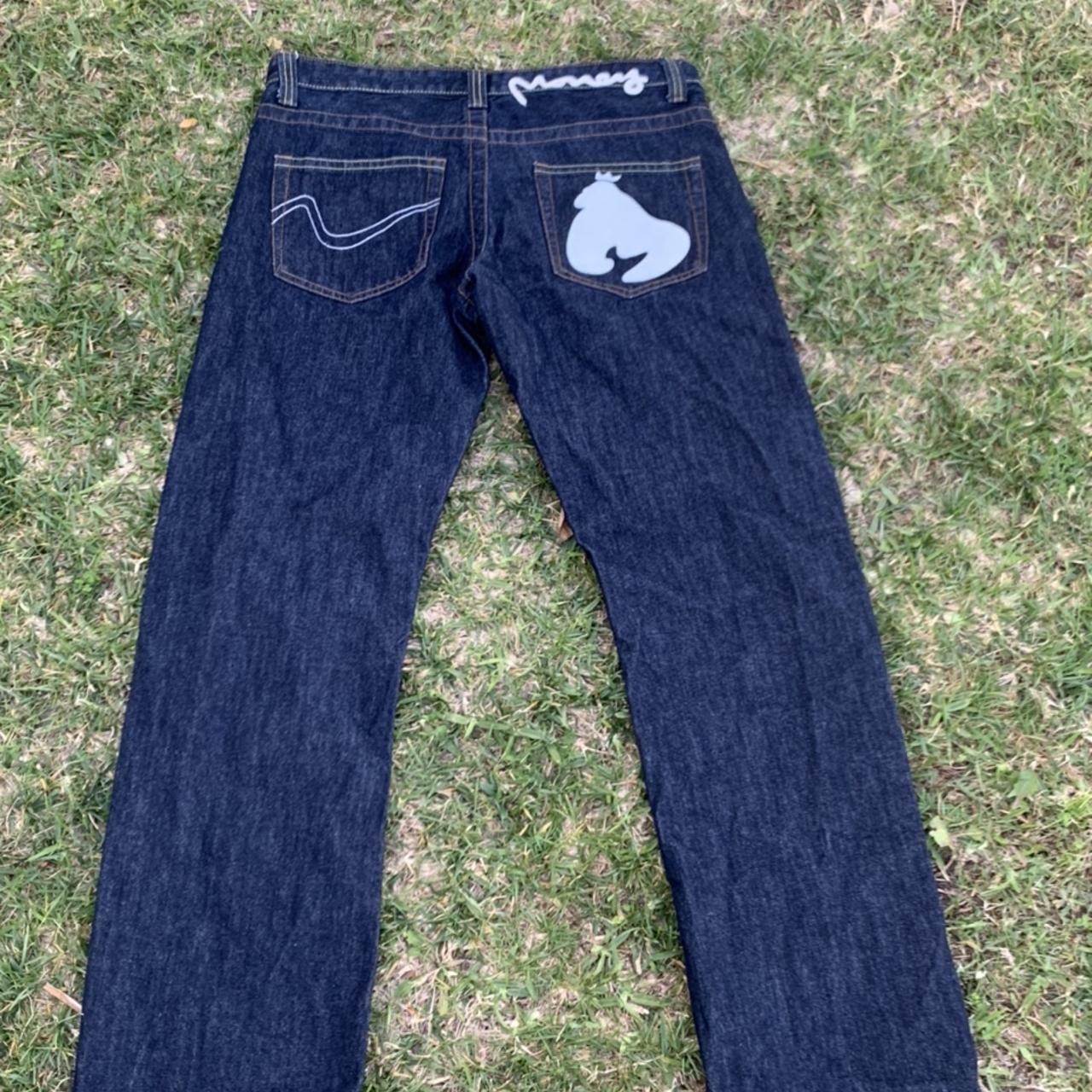 Bape like pants “Monkey on the back pockets Size... - Depop