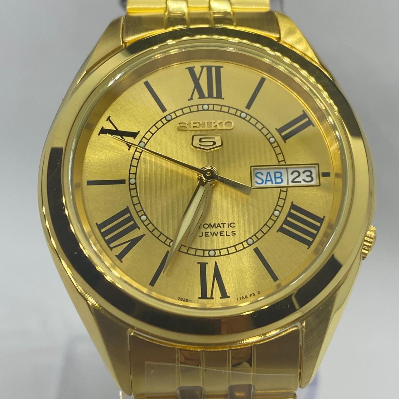 Seiko Automatic Movement Watch Goldtone Color... - Depop