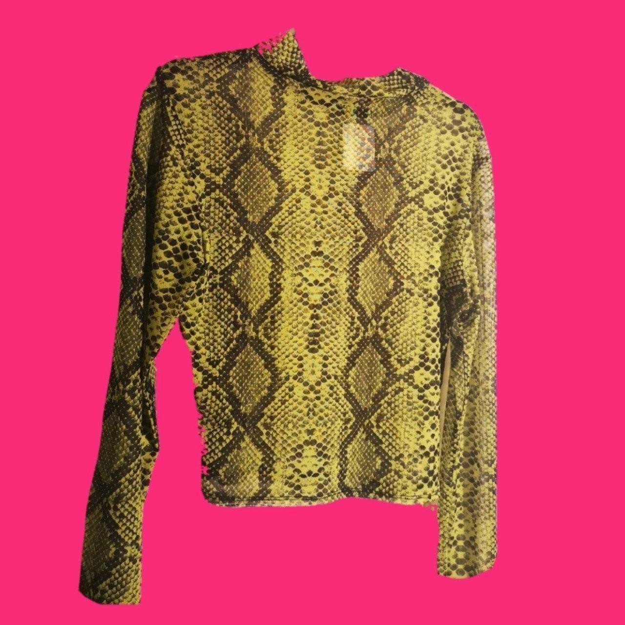 🐍🐍🐍 Snake mesh long sleeved top from urban... - Depop