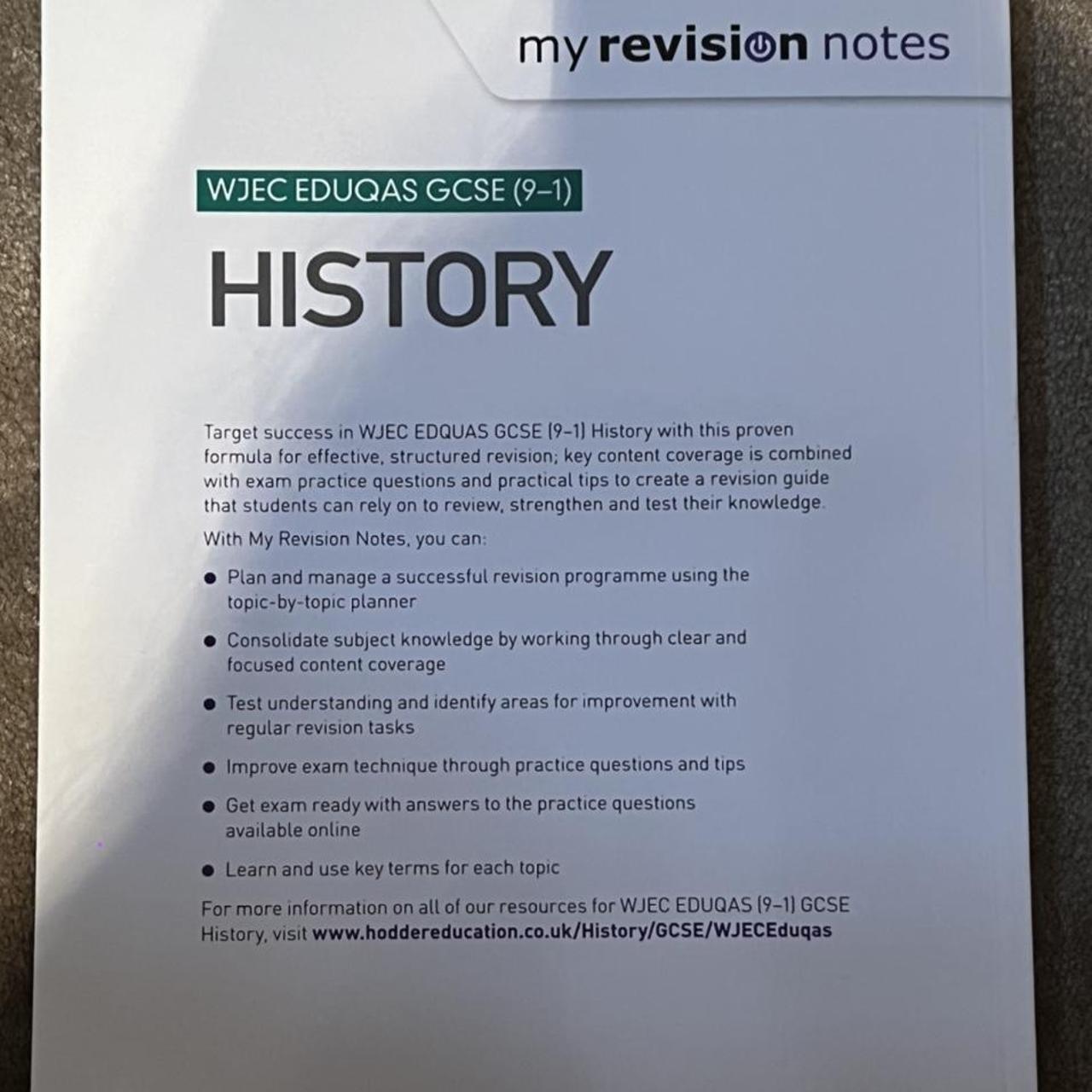 GCSE History revision context never used again - Depop