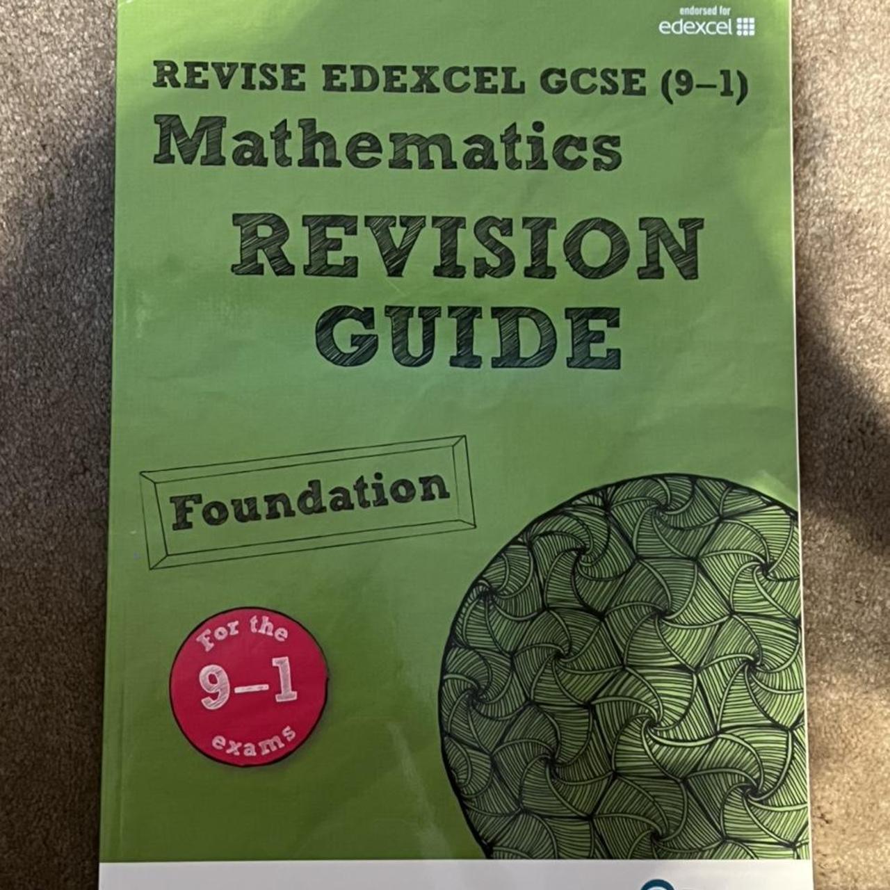 GCSE foundation edexcel maths revision guide - Depop