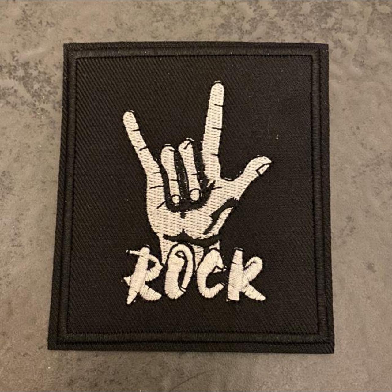 ROCK PATCH Can be sewn or ironed on! Perfect for... - Depop