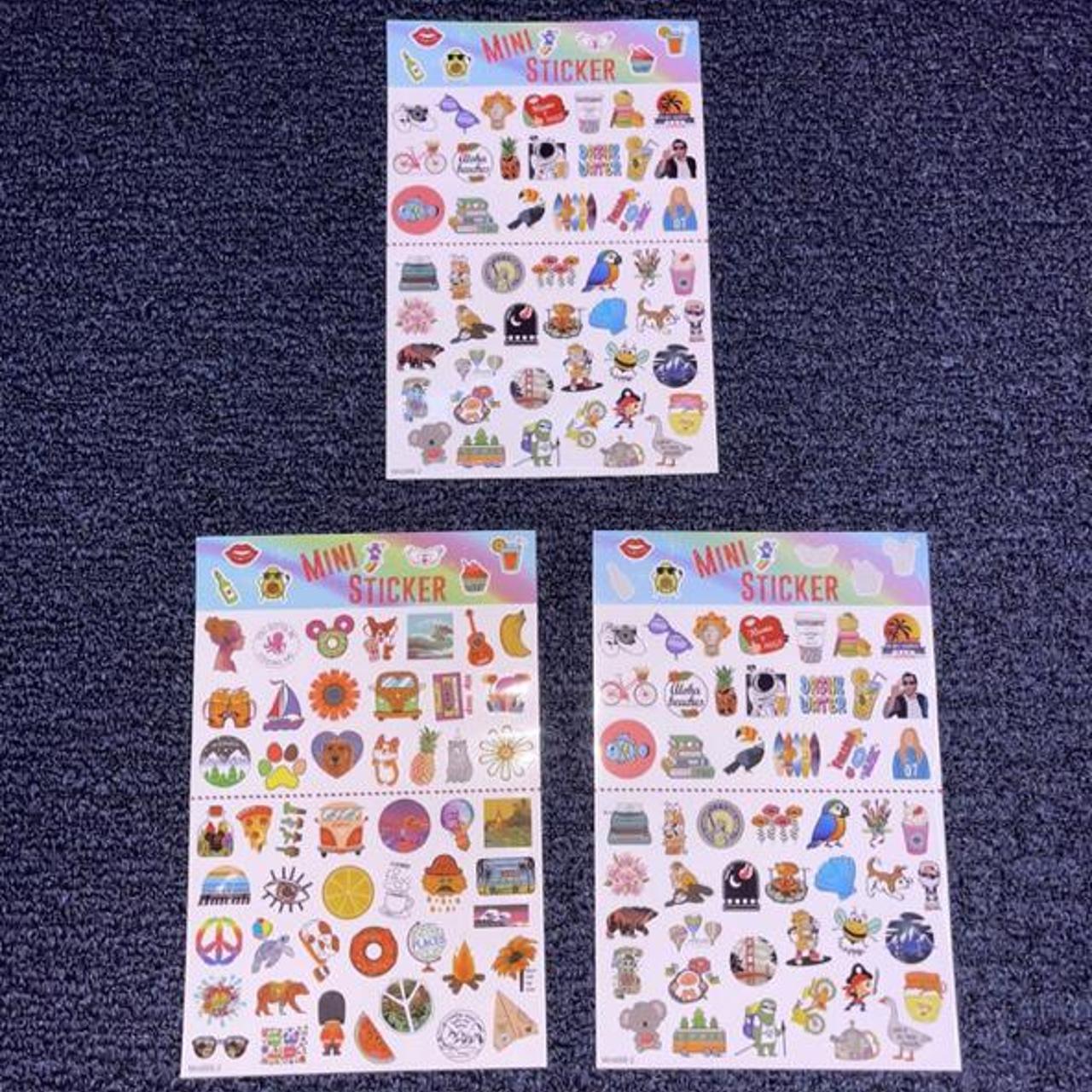 ~ Sticker Sheets Bundle ~ - 3 sheets of stickers -... - Depop