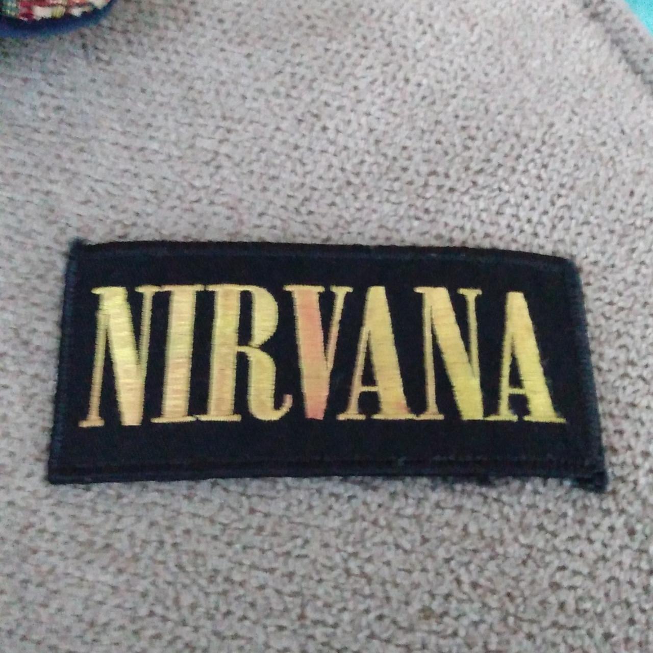 Iron on Nirvana logo patch. #irononpatches... - Depop