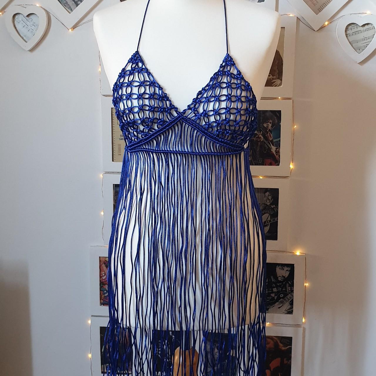 Beautiful Handmade Macrame beach dress /festival... - Depop