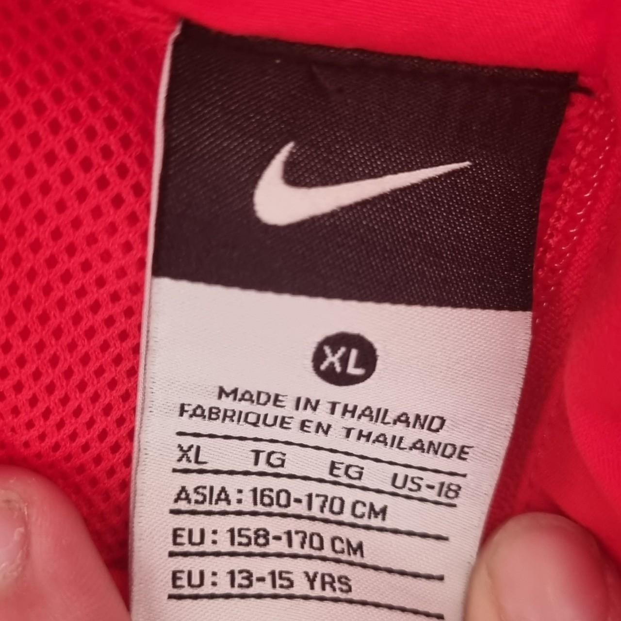 Lightweight Red Nike Windbreaker Jacket Condition:... - Depop