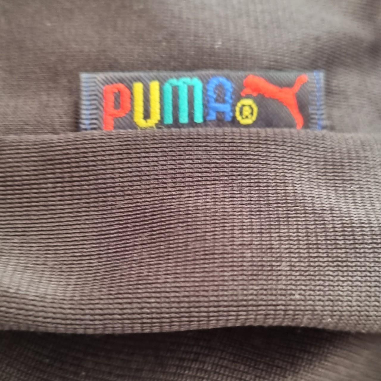 Blue and Black Puma Jacket Size: L Condition:... - Depop