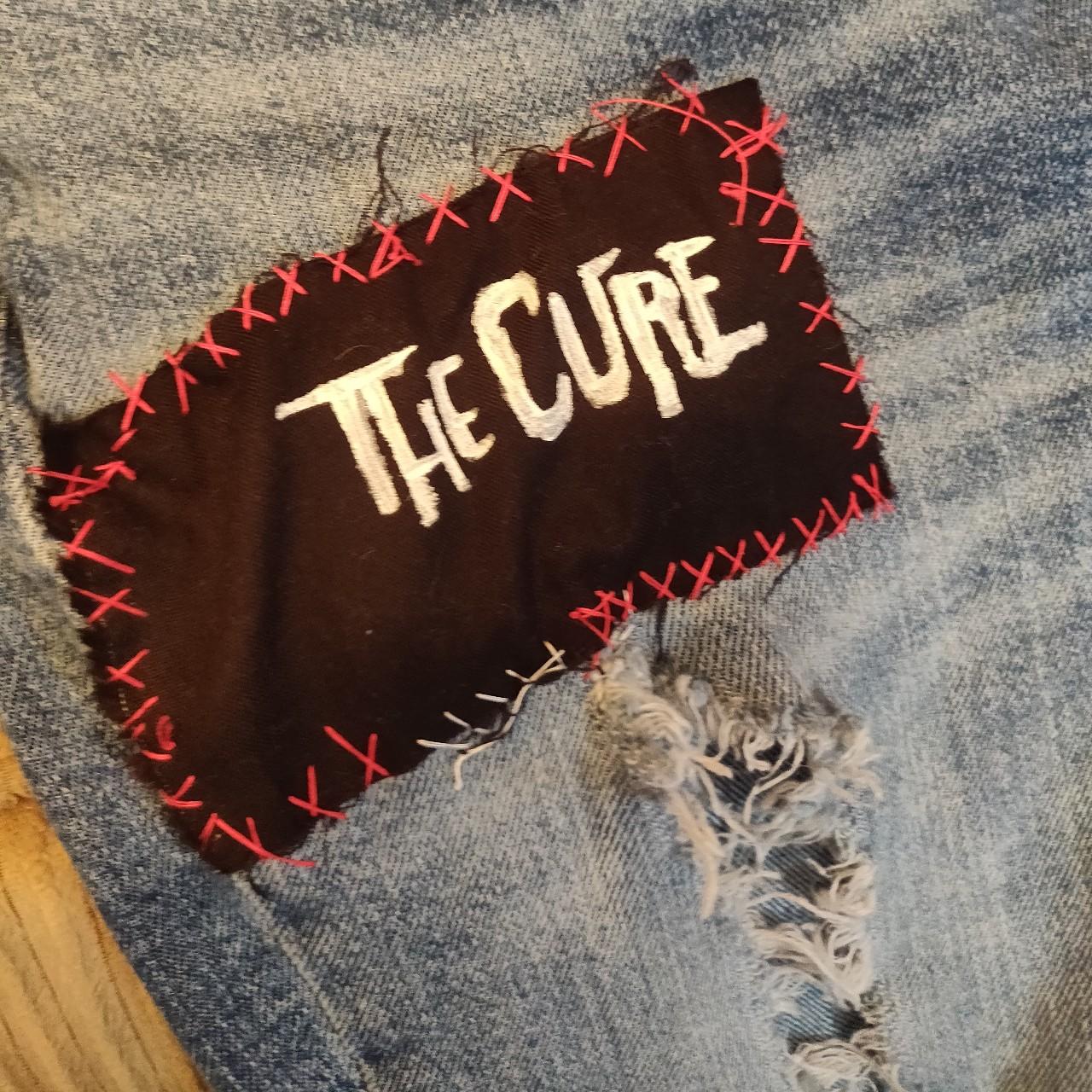 🖤THE CURE- HAND PAINTED PATCH🖤 Available in black or... - Depop