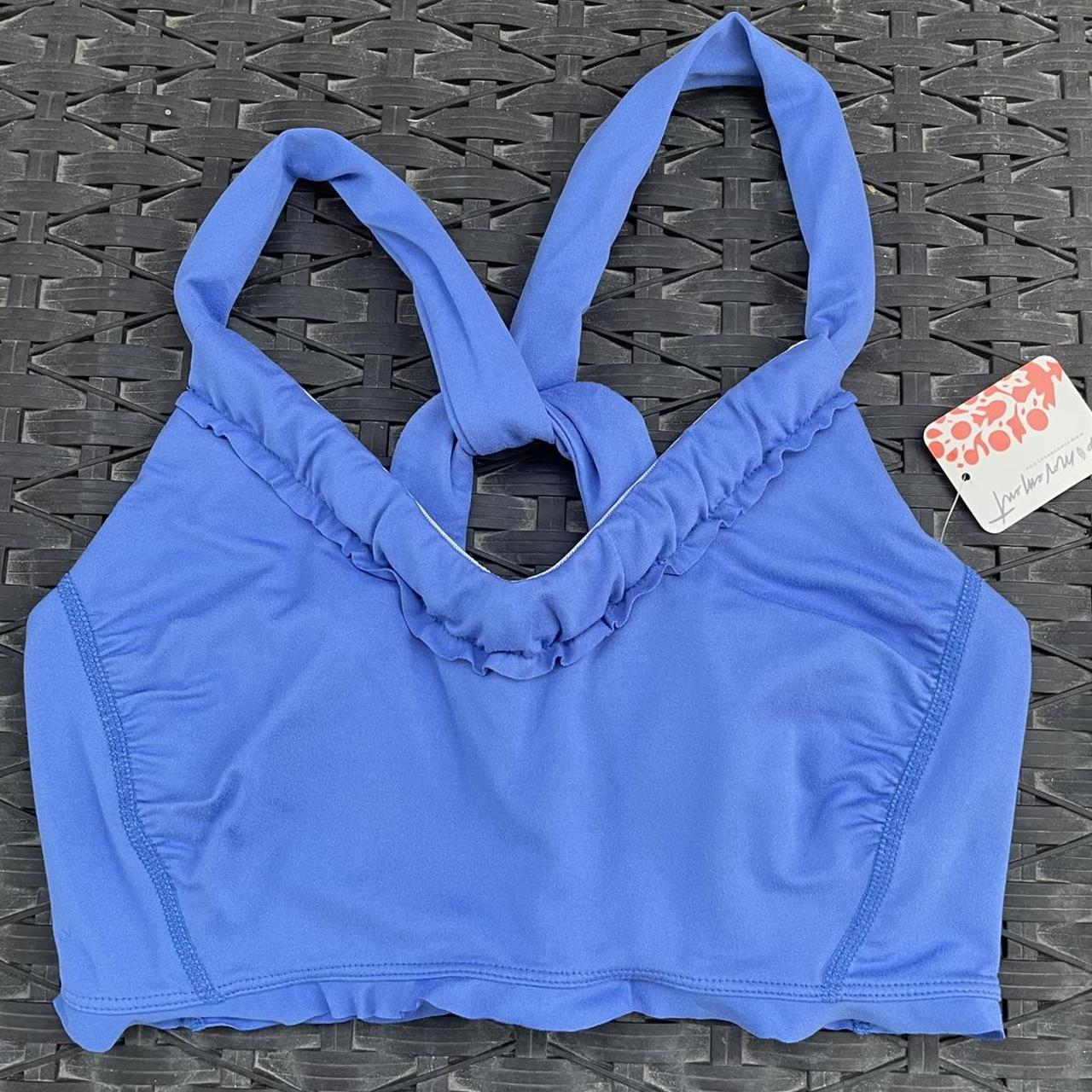 Blue Sports Bra Top From Free People Movement Down Depop