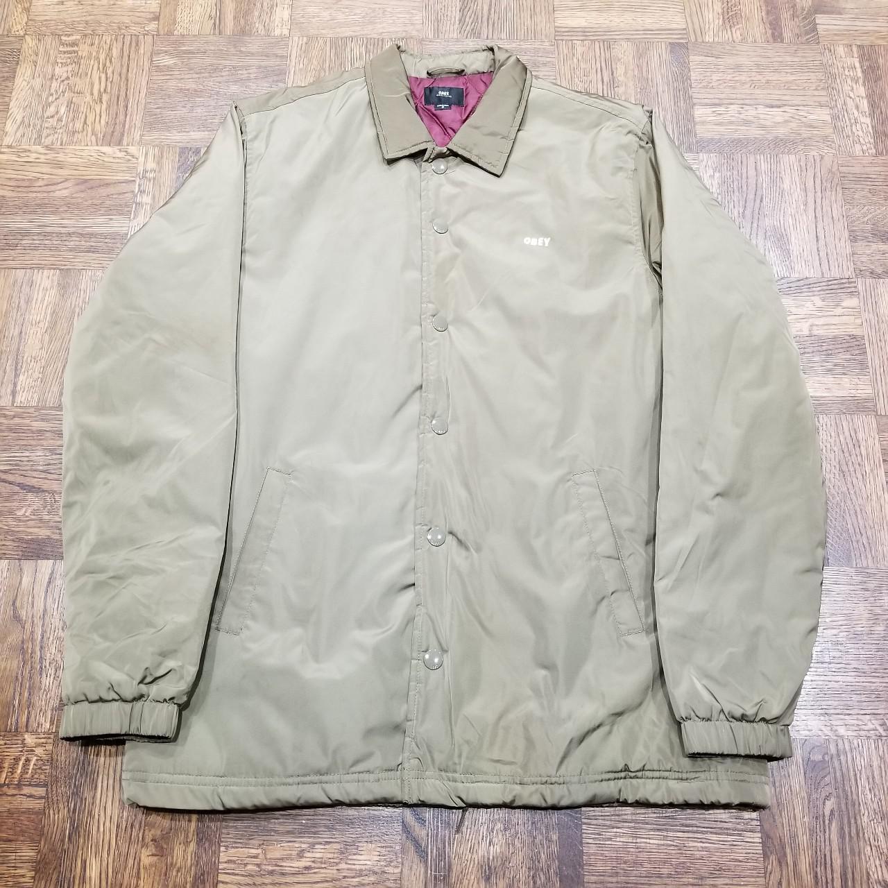 Obey Men's Green Jacket | Depop