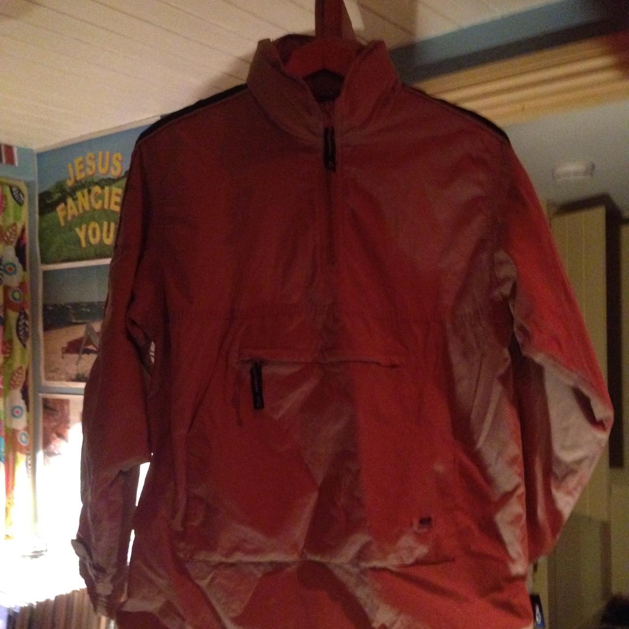 Chilli pepper pullover jacket with large pocket on... - Depop