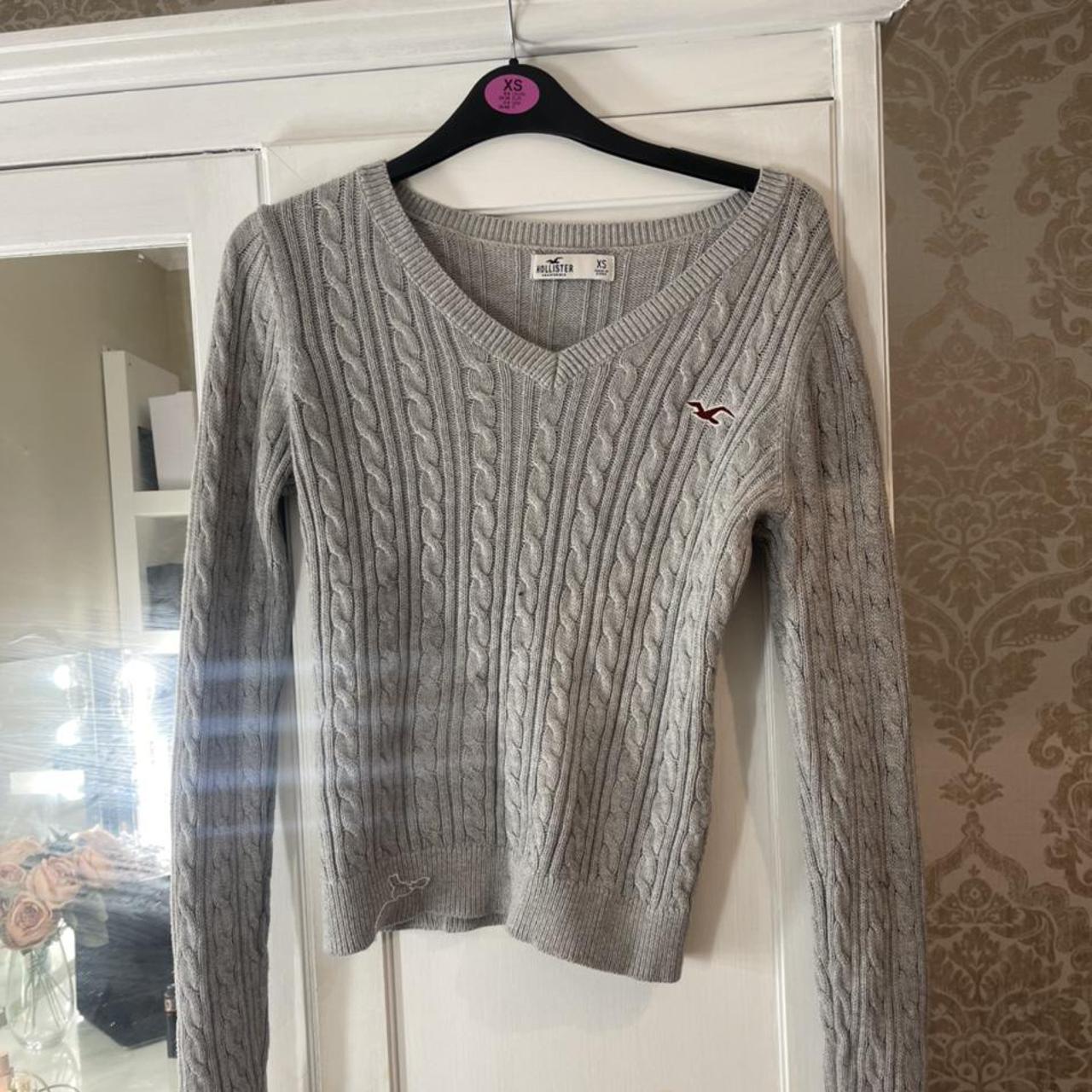 Hollister knit jumper. Hardly worn - Depop