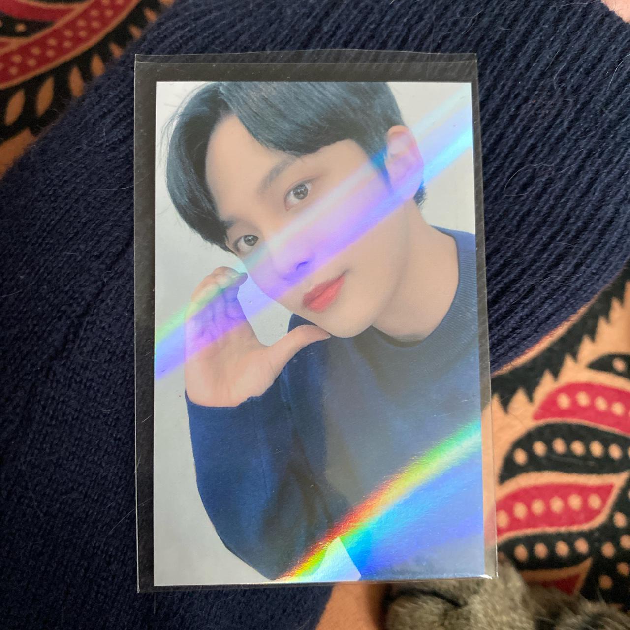 jongho limited edition fancall holographic photocard... - Depop