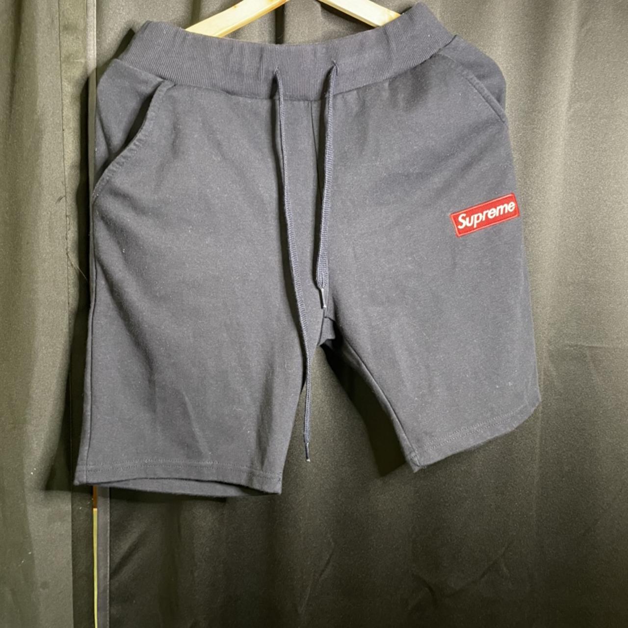 Supreme shorts the tag says large but fits more like... - Depop