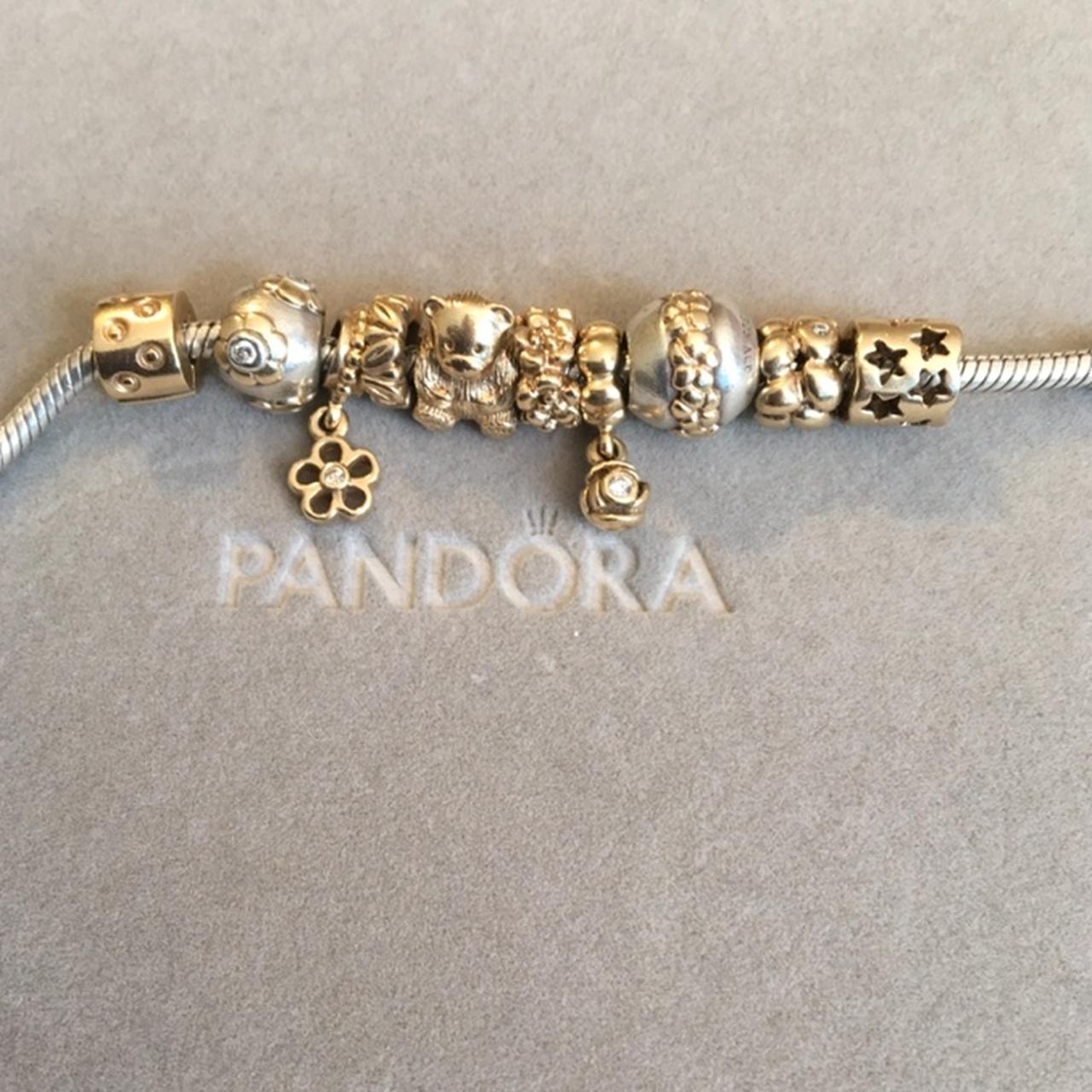 Gold and sliver Pandora charms. All genuine, rare... - Depop