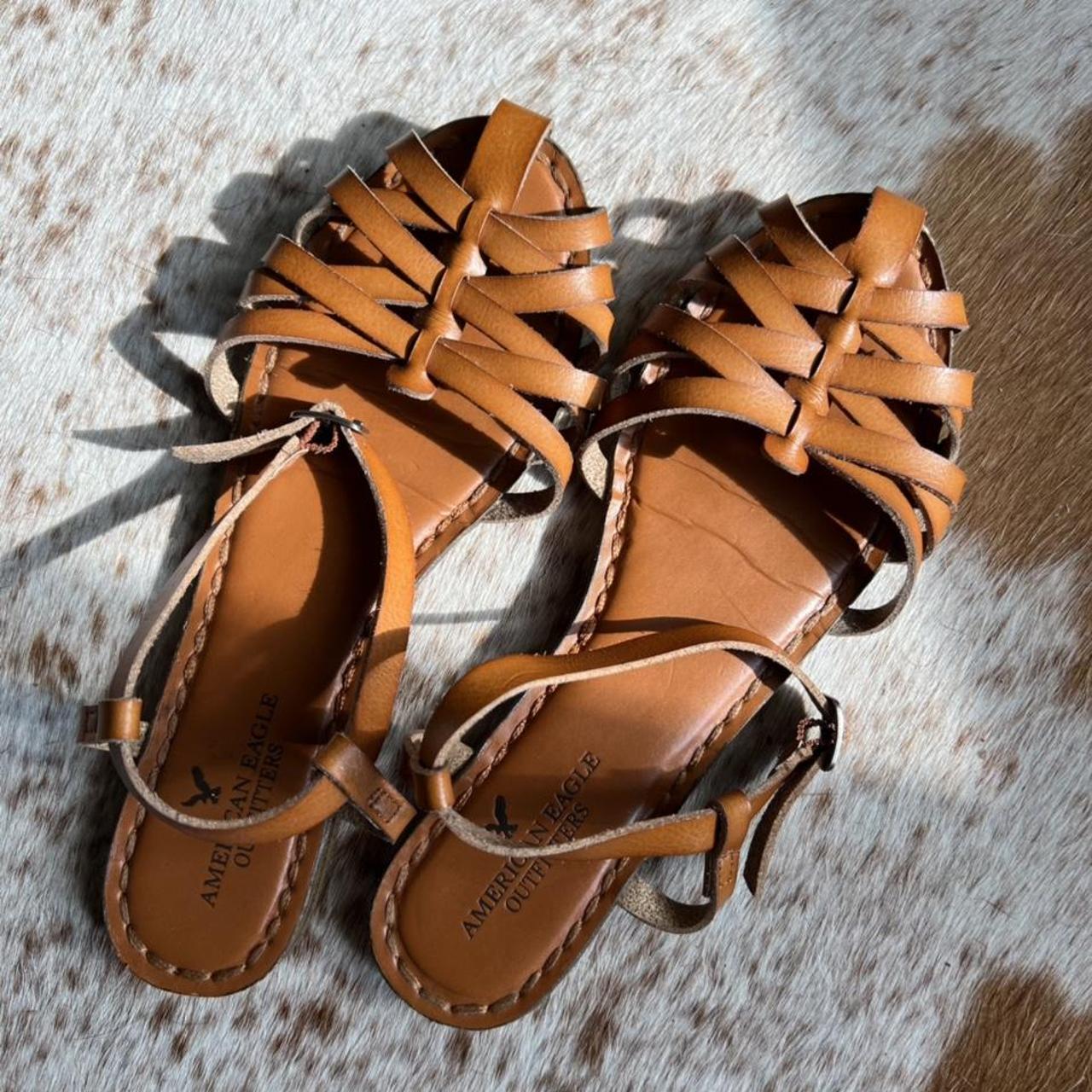 Vintage AE sandals. Super cute and comfy! Fit a 7.5... - Depop