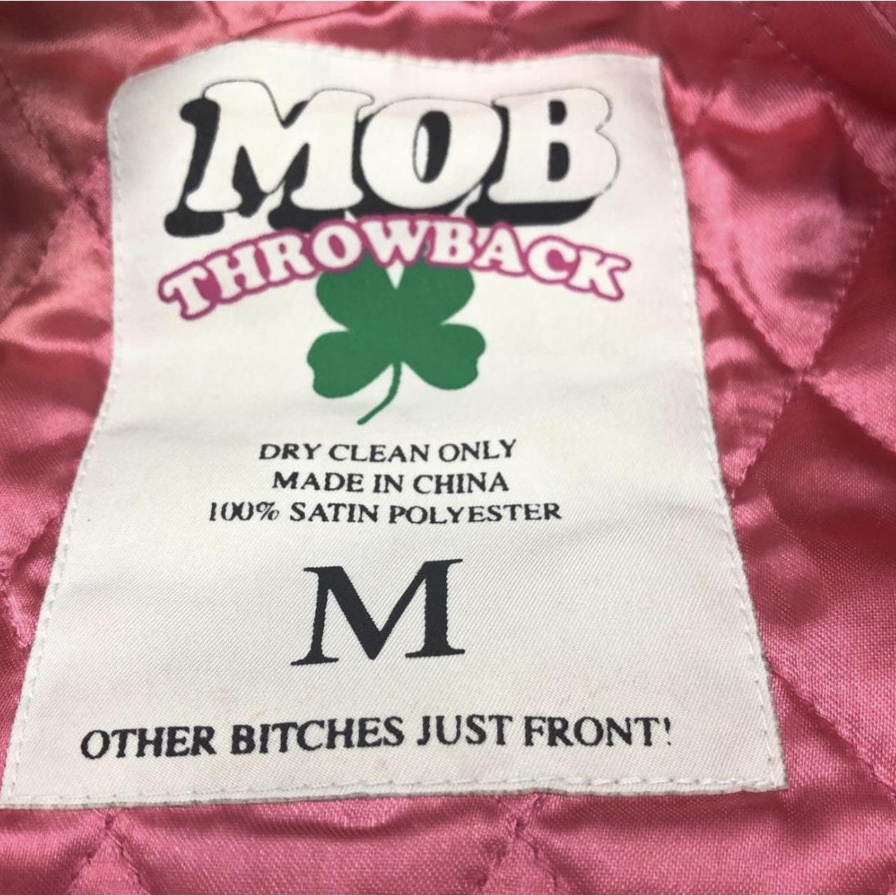 MOB throwback Satin Jacket size medium. Chest 18... - Depop
