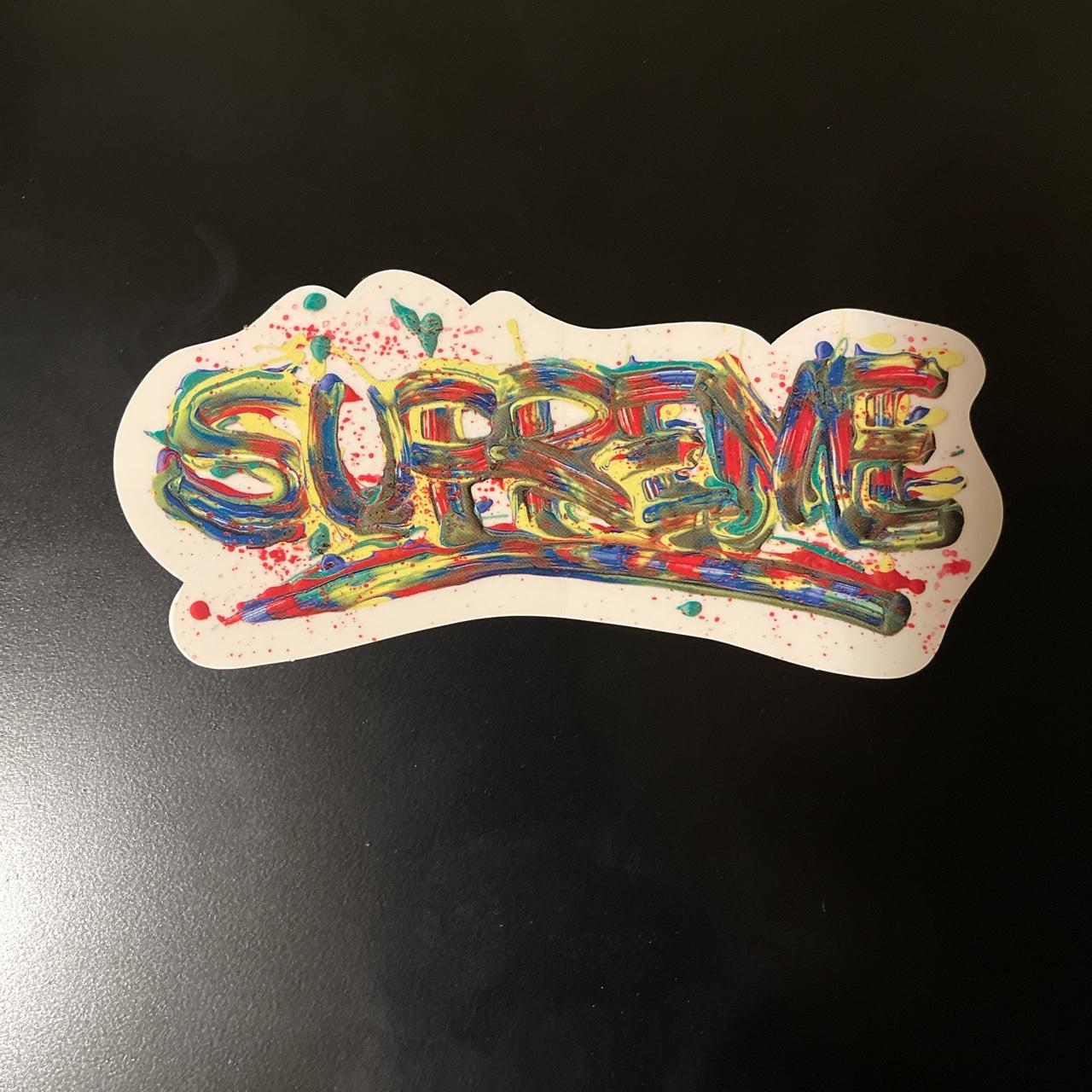 Supreme Paint Sticker. #Supreme #Sticker #Hypebeast - Depop