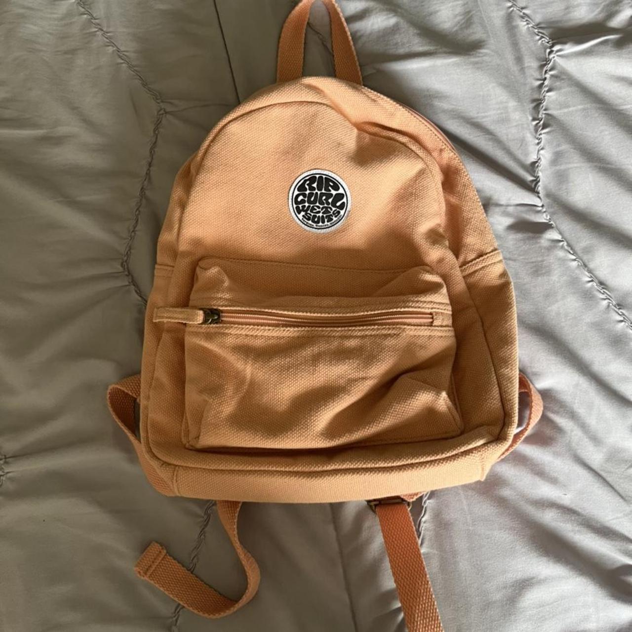 Peach Rip Curl mini backpack *only worn a few... - Depop