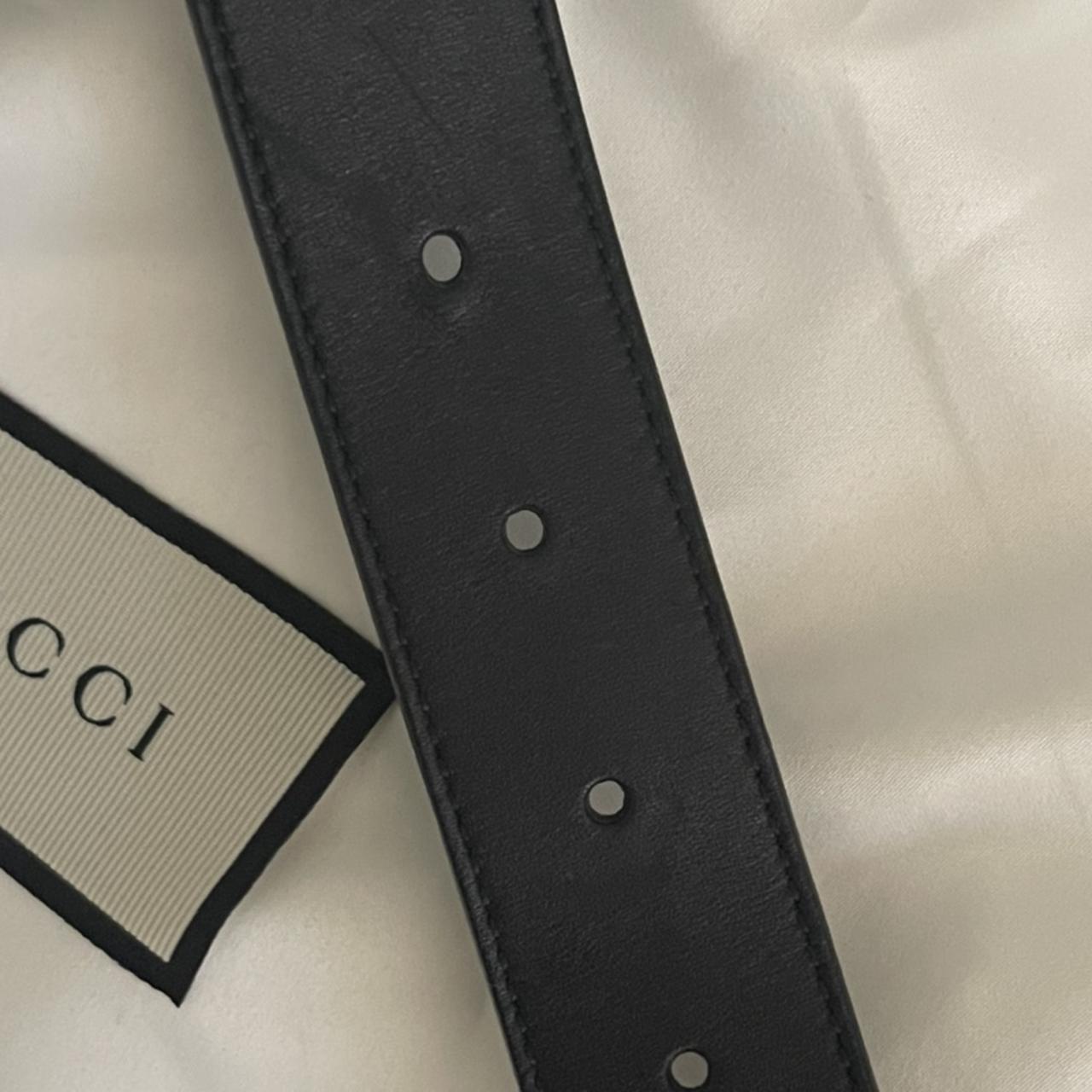 Women’s 100% AUTHENTIC black gucci belt with golden... - Depop