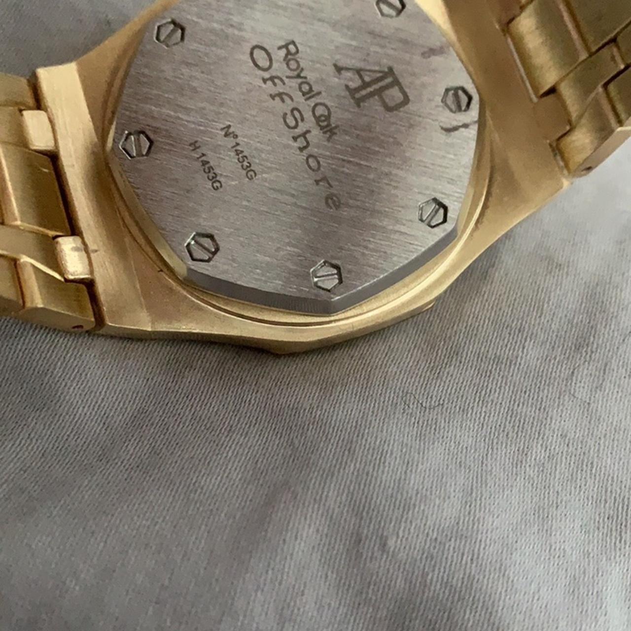 Gold and blue AP watch - Depop