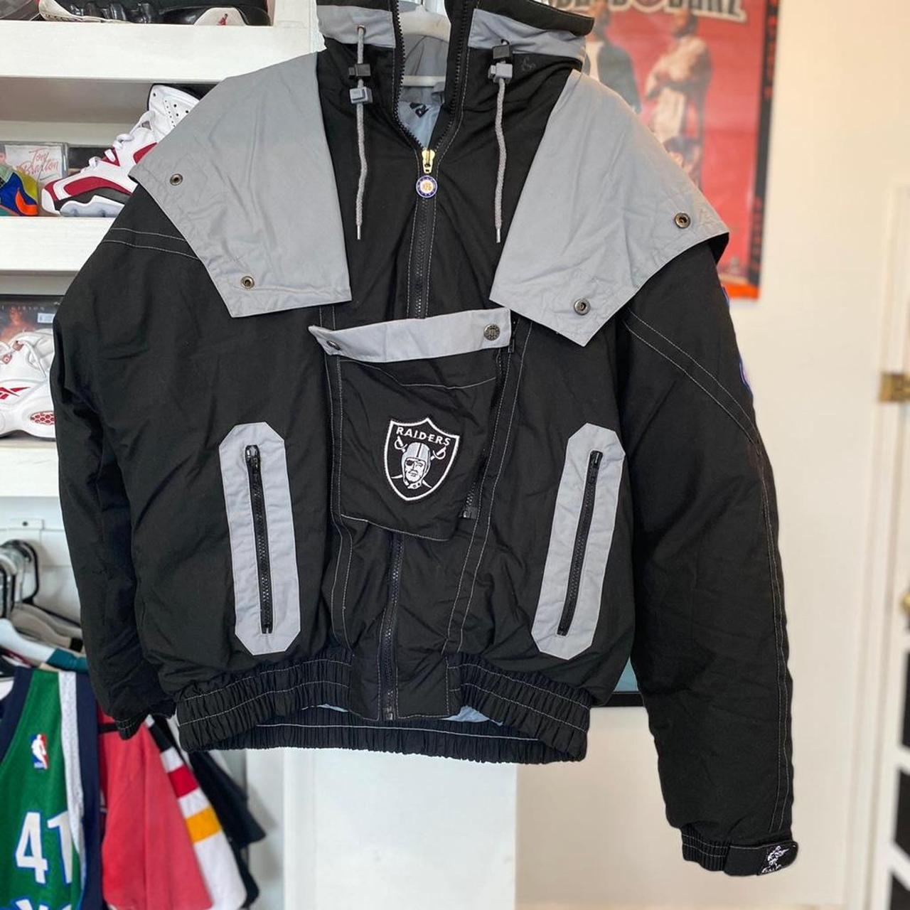 90’s Los Angeles raiders triple fat goose jacket. No... - Depop