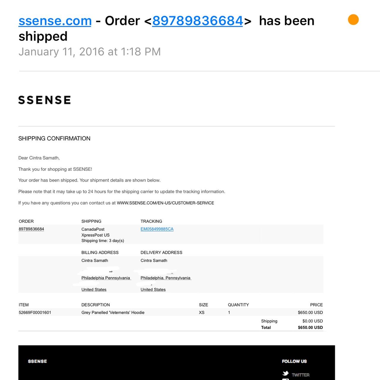 Proof Of Purchase Receipt - Depop